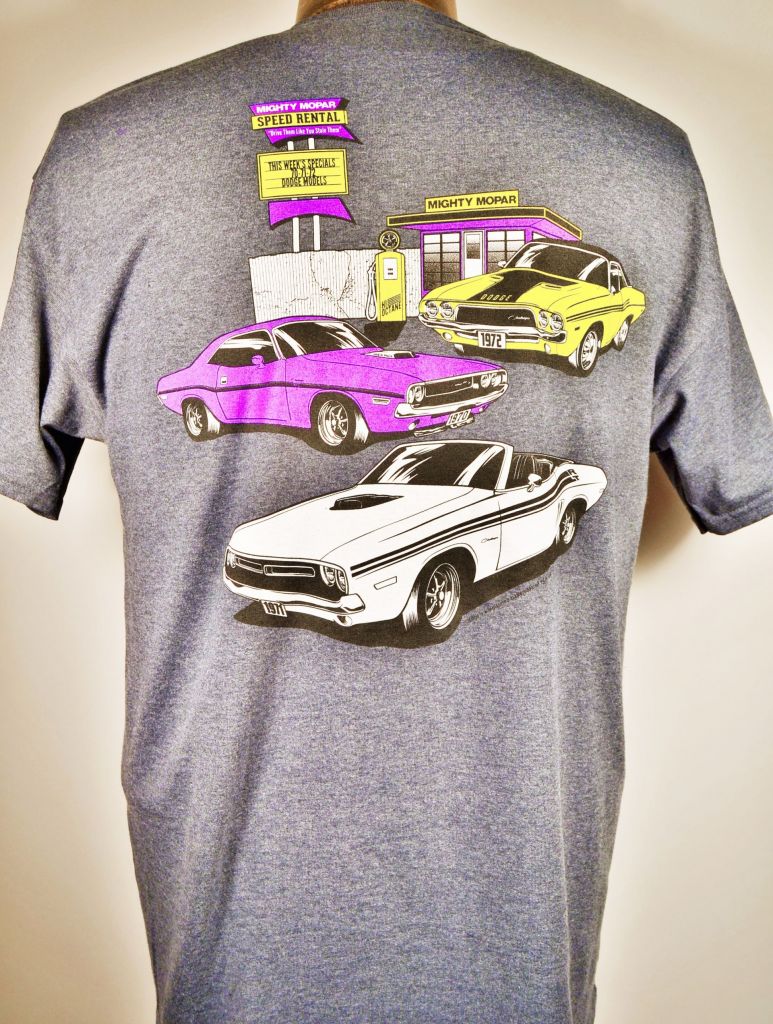 Classic Dodge Challenger T-Shirt. - Car Shirts and Stuff